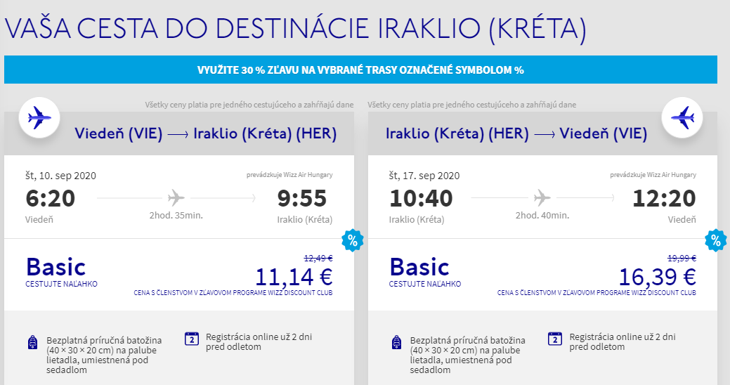 Kréta koncom leta. Heraklion z Viedne s letenkami od 27€